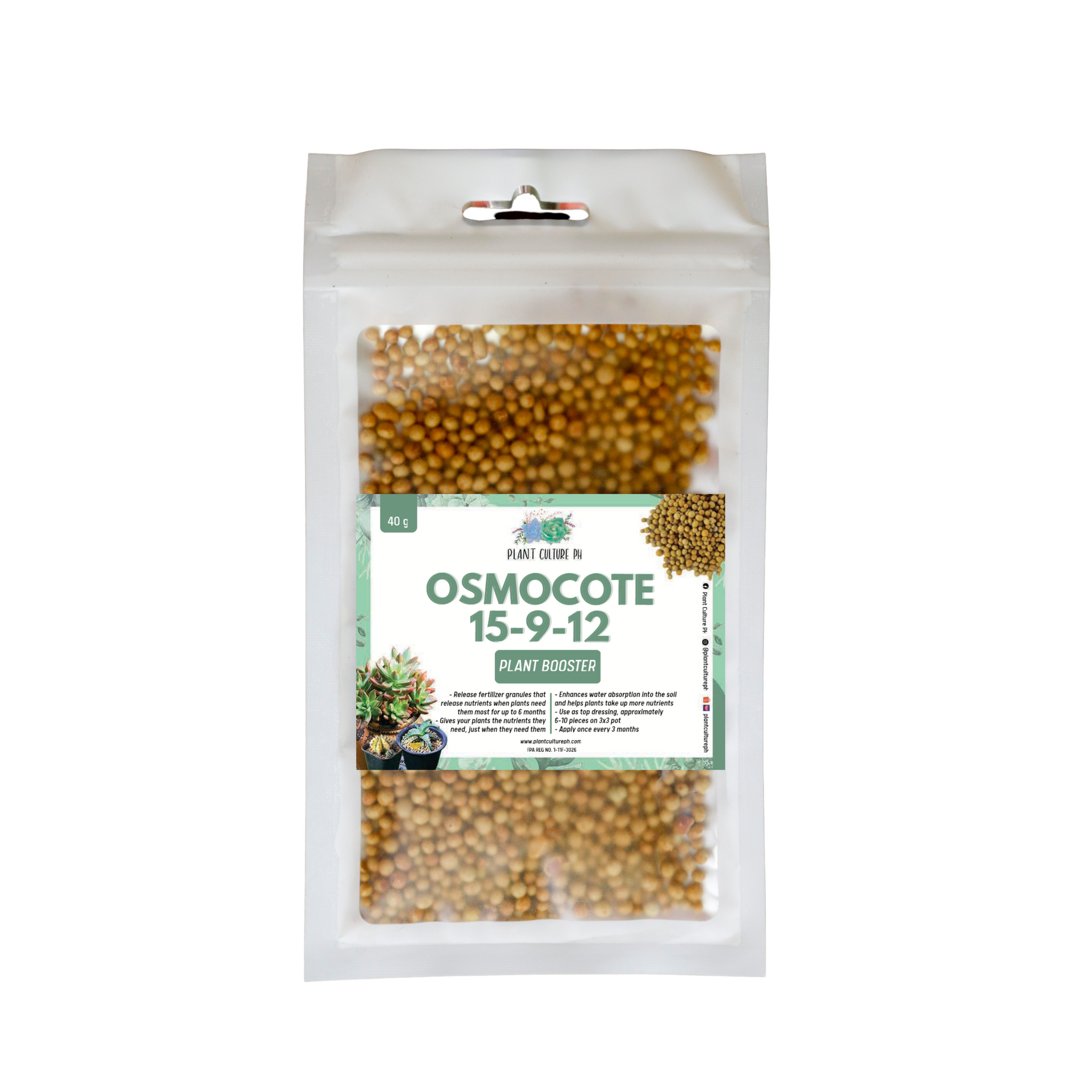 Osmocote Controlled Release Fertilizer 40g – Plant Culture PH